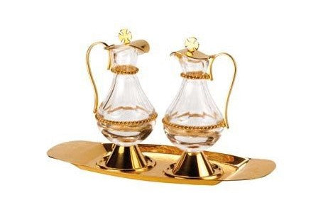 723 Cruet Set | Cruets | Metalware/Sacred Vessels – Burgess Church Supply