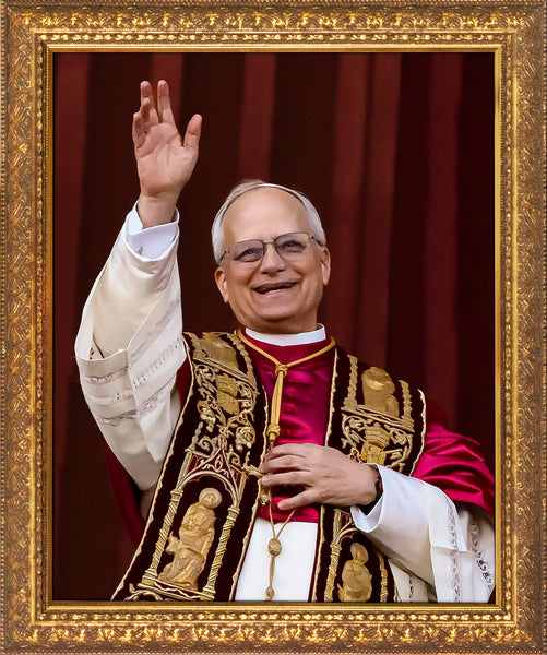 Pope Leo XIV Framed Art | Featured Products | Altar Linens/Banners ...