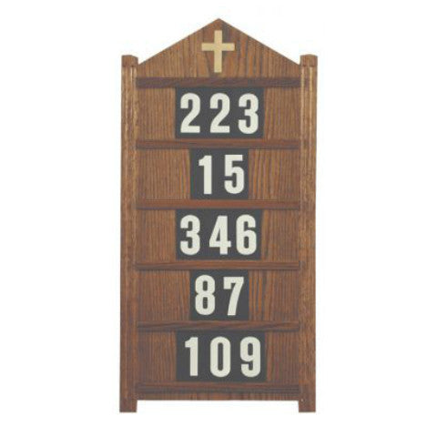 Set of Numbers & Letters | Hymn Boards| Furniture – Burgess Church Supply