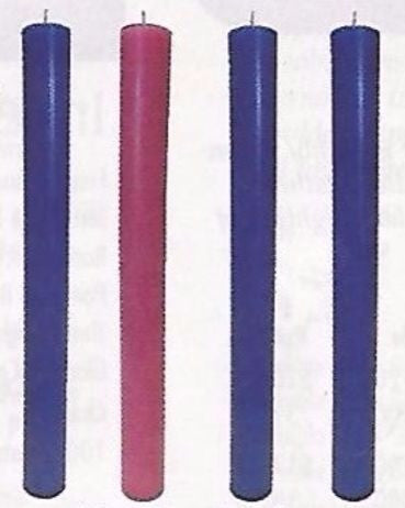 Dadant Composition Solid Advent Candles | Advent Candles | Candles ...